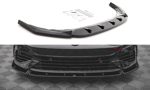 Front Lippe / Front Splitter / Frontansatz V.2 für VW Golf R MK8 von Maxton Design