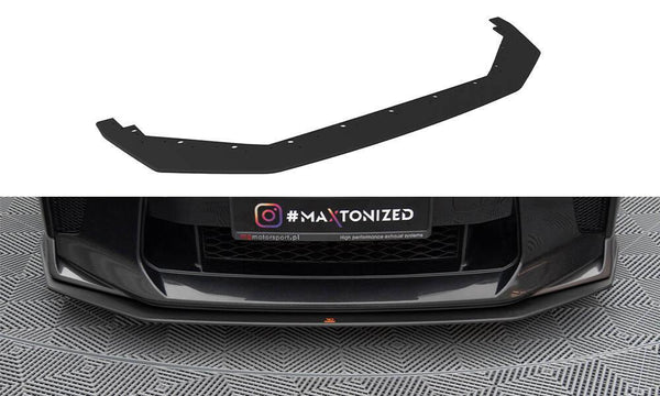 Front Lippe / Front Splitter / Frontansatz Street Pro für Nissan GTR R35 2. Facelift von Maxton ...