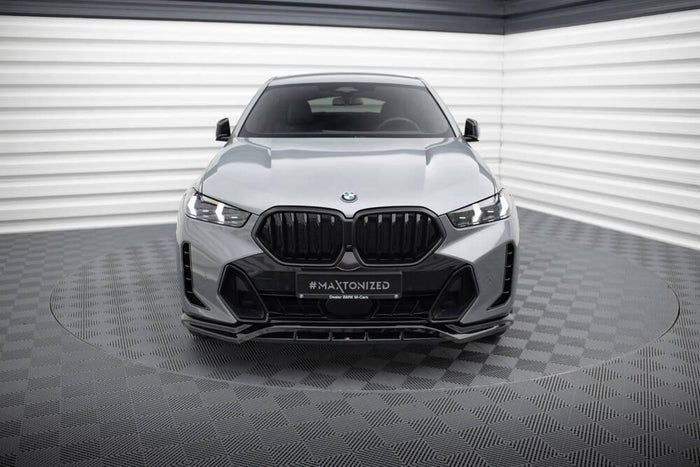 Front Lippe / Front Splitter / Frontansatz V.1 für BMW X6 M-Paket G06 Facelift von Maxton Design
